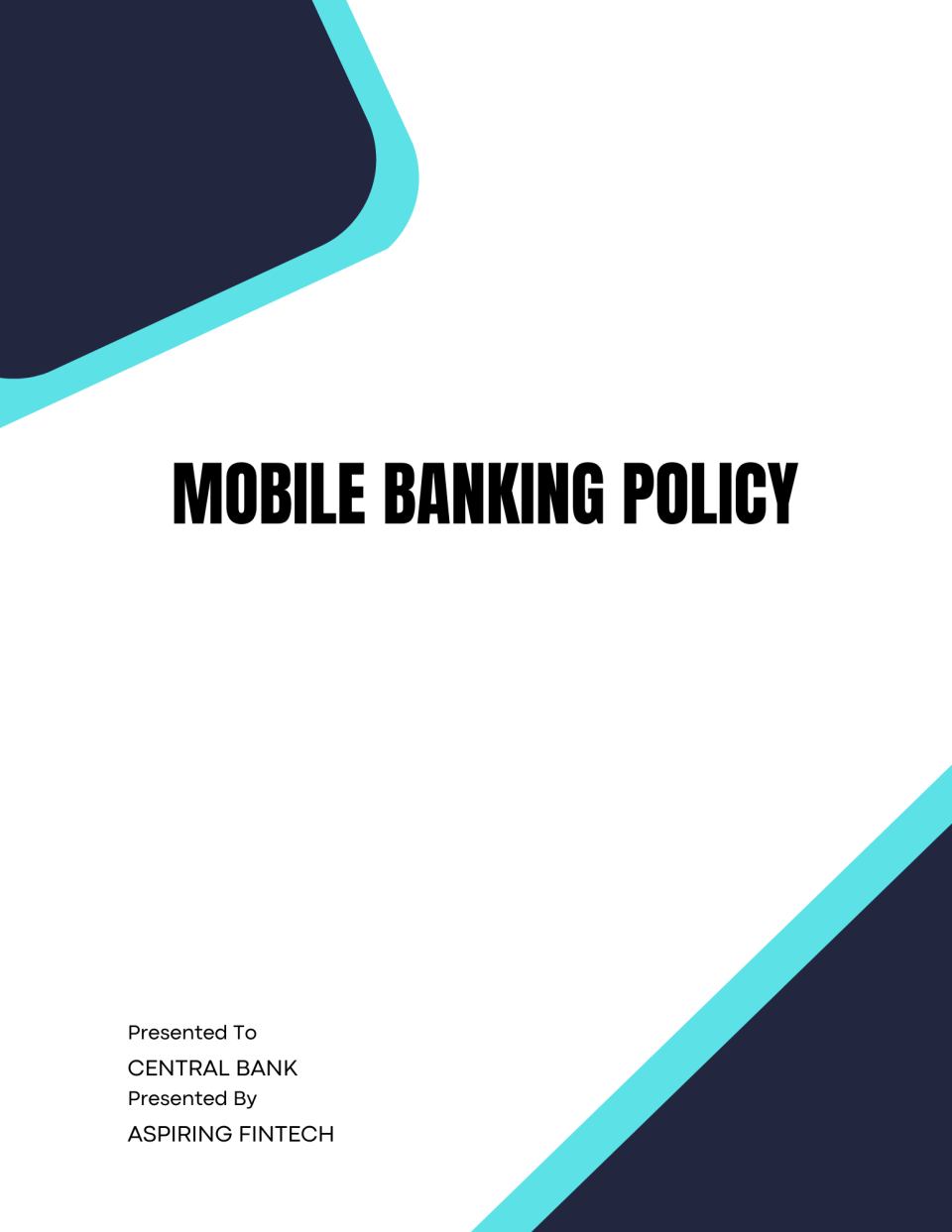 Mobile Banking Policy Template - Banking and Fintech Policies Templates