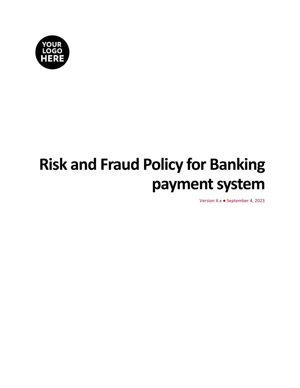 Risk and Fraud Management for Card Payments Transactions Policy ...